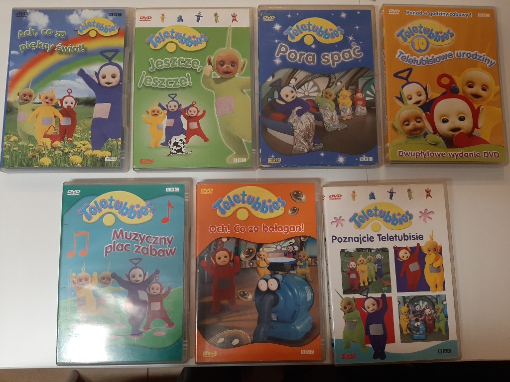 Teletubisie DVD - 7 sztuk | Okup Wielki | Kup teraz na Allegro Lokalnie