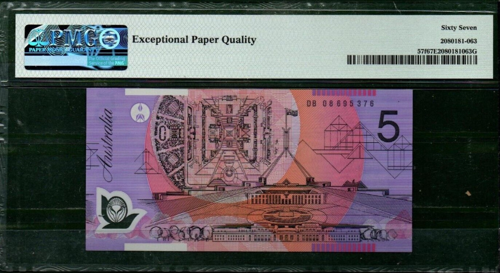 Australia banknot 5AUD 2008r PMG67 | Swarzędz | Kup teraz na Allegro ...