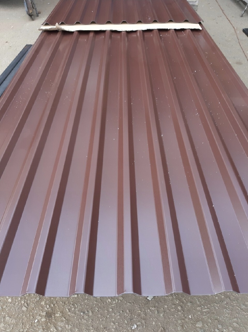 Blacha trapezowa t18 t-18 trapez nowy 8017 mat | Białobiel | Kup teraz na Allegro Lokalnie