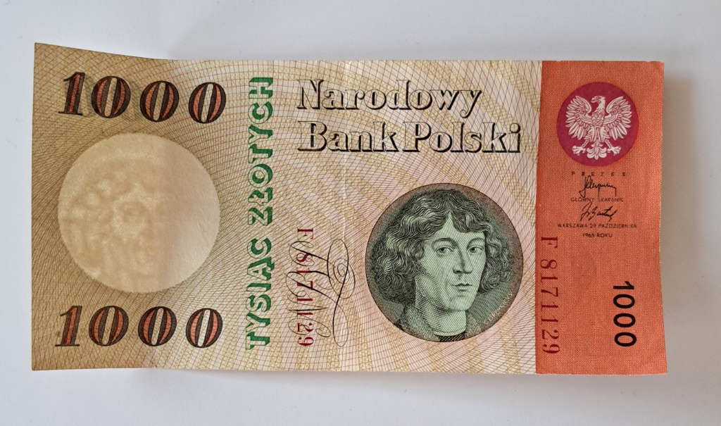 Banknot 1000 pln z 1965 r. | Uskorz Wielki | Kup teraz na Allegro Lokalnie