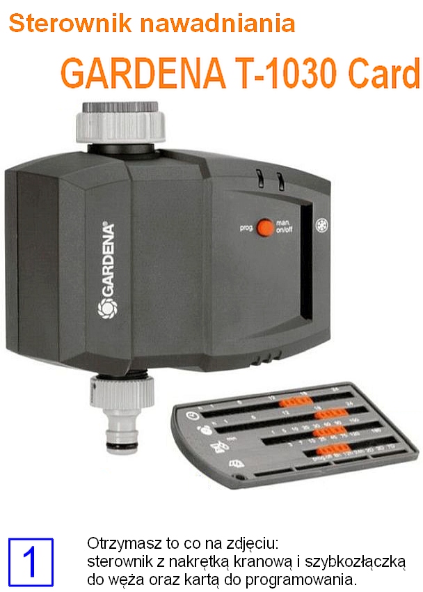 Sterownik nawadniania GARDENA T1030 CARD | Sanok | Kup teraz na Allegro ...