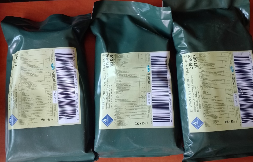 Zestaw 3 wojskowych racji żywnościowych S-R | Częstochowa | Kup teraz ...