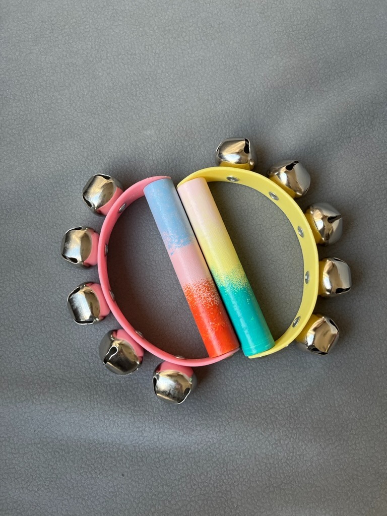 Janczary drewniane grzechotka dzwoneczki do ręki | Gdynia | Kup teraz ...