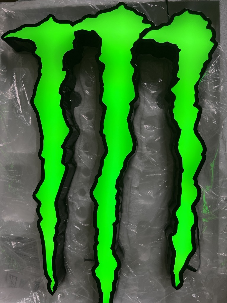 Led Monster Energy Świecące Logo Lampa Drift Garaż | Warszawa | Kup ...