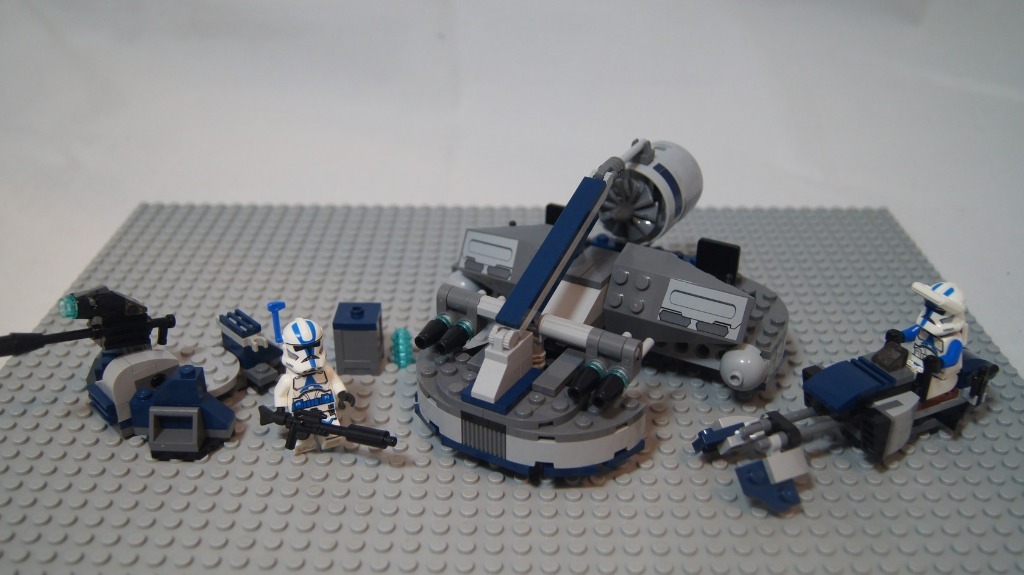 Lego 501 clone Swamp Speeder figurki 501 legion kg działo speeder 8091 ...