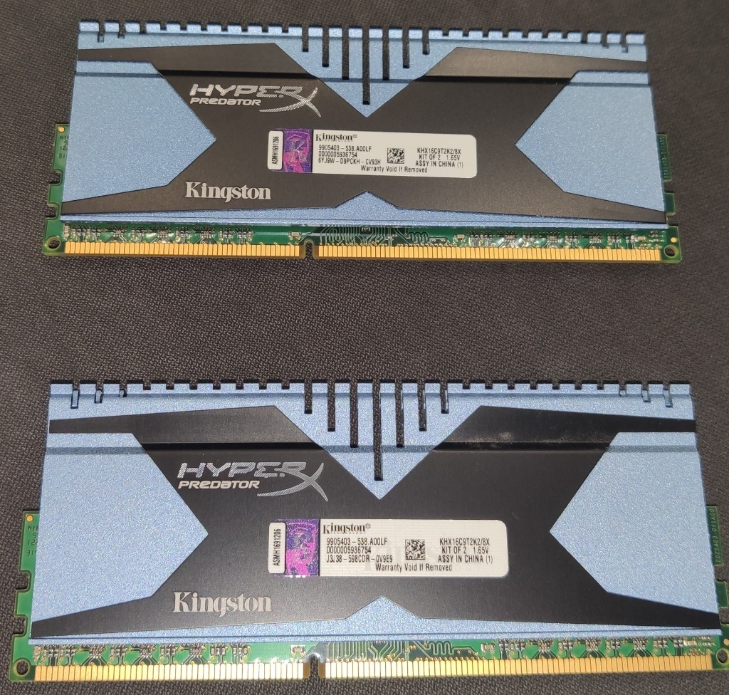 RAM KINGSTON HYPERX PREDATOR DDR3 2 x 4GB | Białystok | Ogłoszenie na ...