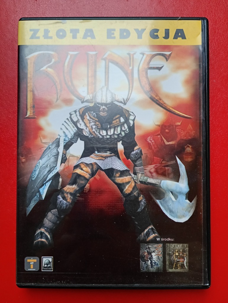 GRY PC - RUNE Złota Edycja PL 2 x CD płyty stan BDB/BDB- | Kraków | Licytacja na Allegro Lokalnie
