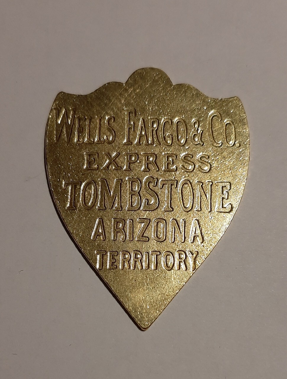 Żeton Token banku Wells Fargo & Co na terytorium Arizony 1852r ...