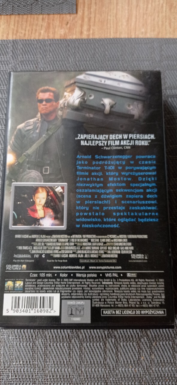 Kaseta VHS "Terminator bunt maszyn | Inowrocław | Kup teraz na Allegro ...