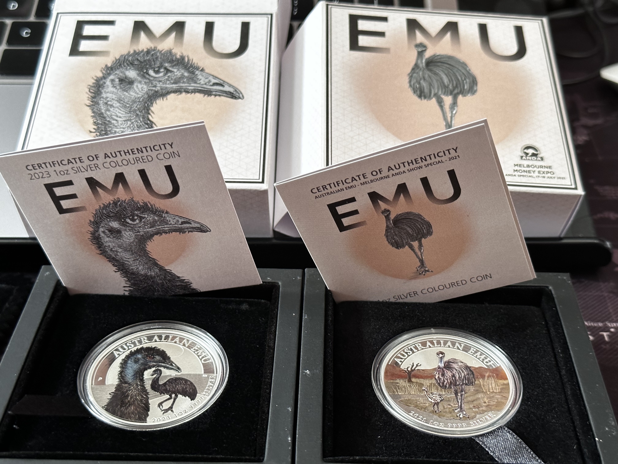 Emu kolor Perth Mint 2x 1oz Box Coa 999 srebro | Kraków | Kup teraz na ...