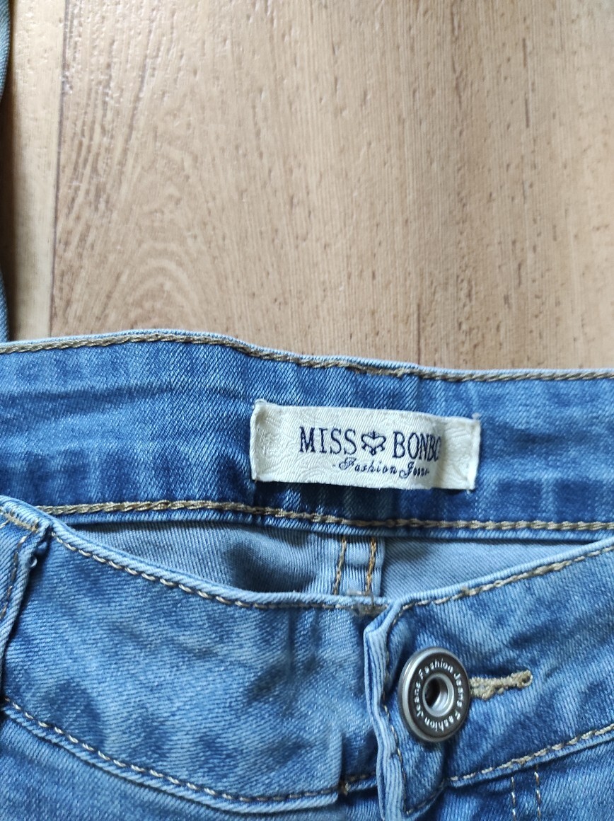 Rurki jeansy perełki L Miss Bonbon | Ptakowice | Kup teraz na Allegro ...