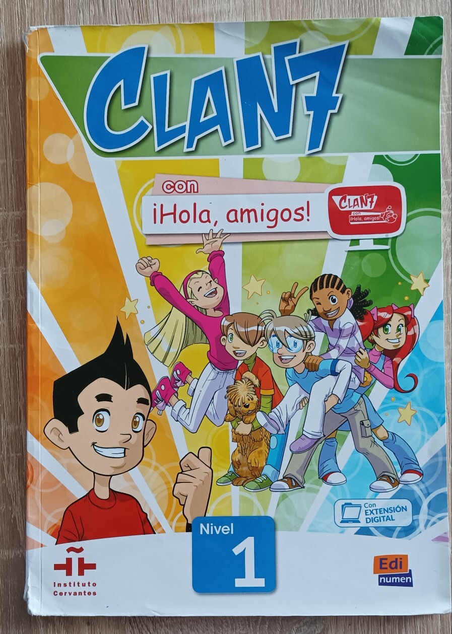 Clan 7 nivel 1 podręcznik hiszpański z Kodem | Głowno | Kup teraz na ...