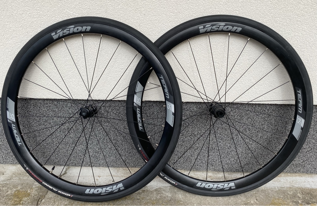 KOŁA Vision Team 35 Disc TLR koła szosa Shimano 10 11 sztywne osie ...