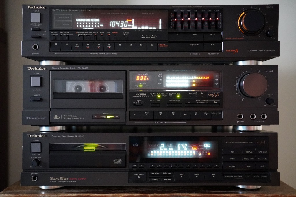 TECHNICS amplituner + magnetofon + CD + głośniki TAY | Płock ...