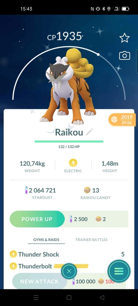 Shiny Raikou / Pokemon Go | Gdańsk | Kup teraz na Allegro Lokalnie