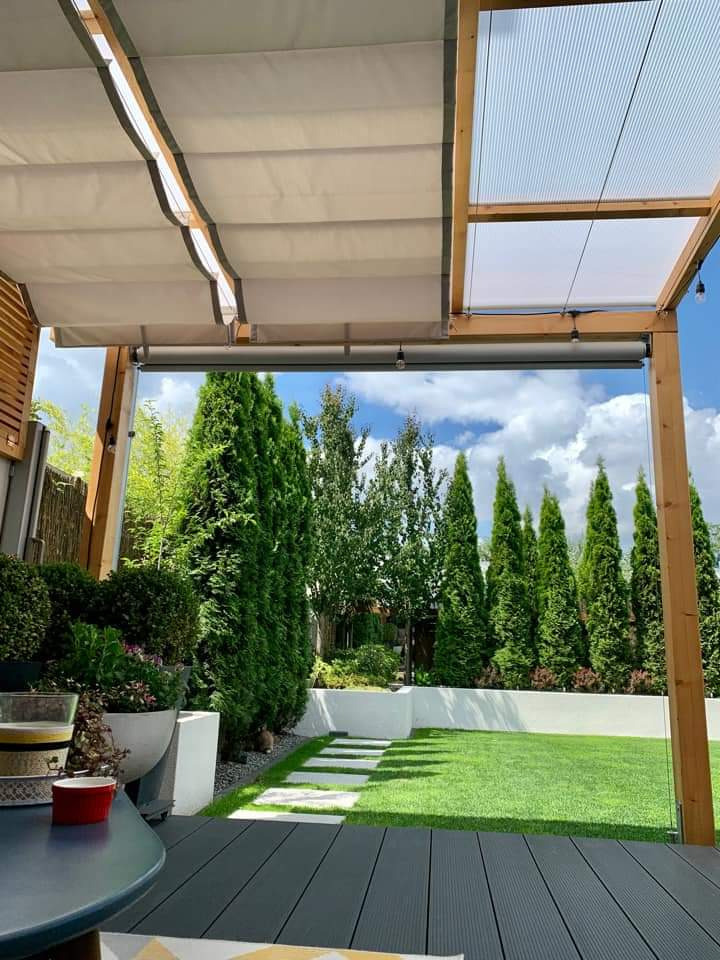 Roleta rzymska wodoodporna taras zasłona kotara | Poznań | Ogłoszenie ...