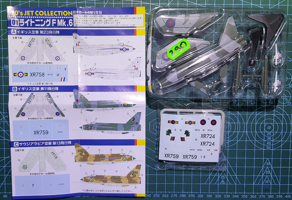 Samolot do sklejania 1:144 Royal Air Force RAF EE BAC Lightning Mk F 6 ...