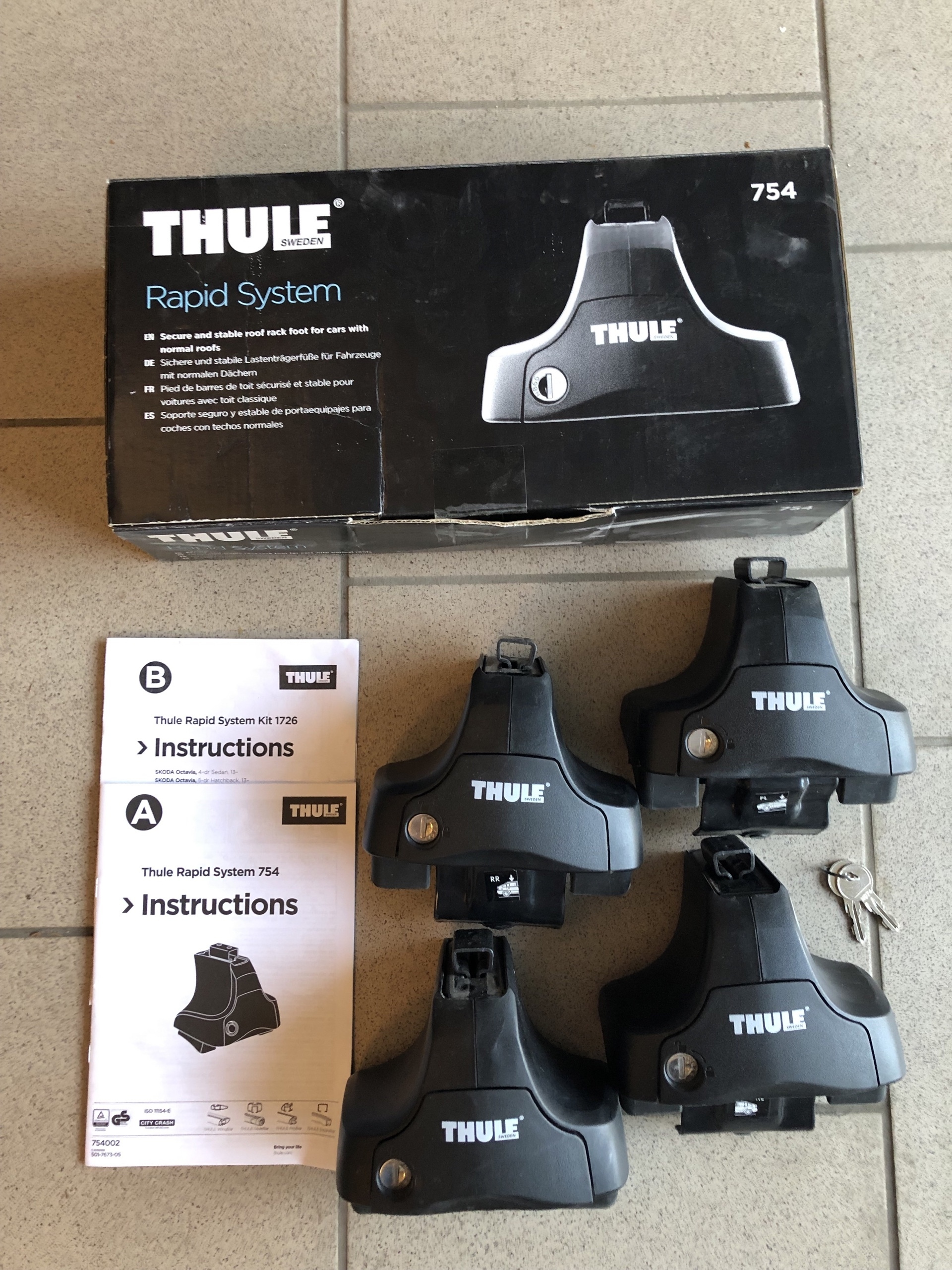 Thule Rapid System 754 + kit 1726 Octavia, Superb | Marki | Kup teraz ...