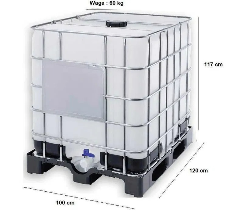 ZBIORNIK MAUZER 1000L Metal Plastik FV VAT deszcz | Pawłów | Kup teraz na Allegro Lokalnie