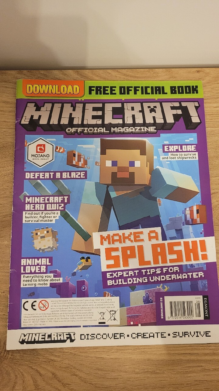 Minecraft Official Magazine 28 plakat | Łódź | Kup teraz na Allegro ...