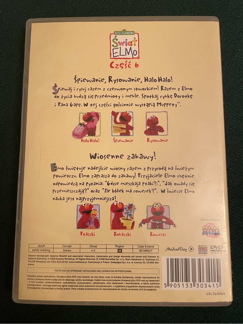 Świat Elmo Część 6 Śpiewanie, Rysowanie, Halo Halo | Szczecin | Kup ...