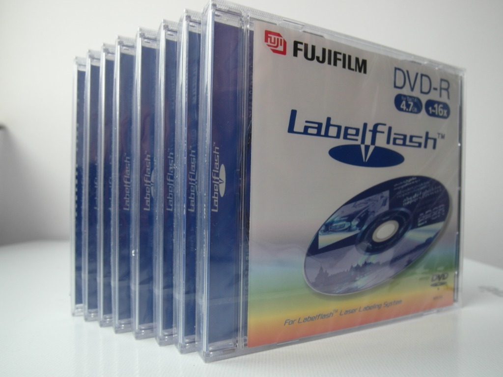Fuji DVD Fujifilm DVDR 4 7GB płyty 8szt LabelFlash | Łódź | Kup teraz ...