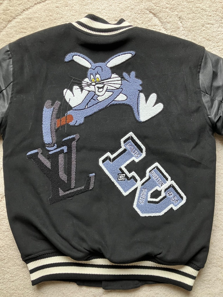 Męska Bomberka Louis Vuitton Black Bugs Bunny r.M | Luboń | Licytacja ...