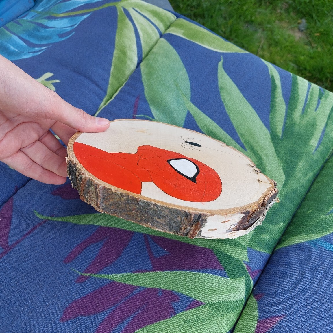 Dekoracja plaster drewna Spiderman | Uniejowice | Kup teraz na Allegro ...