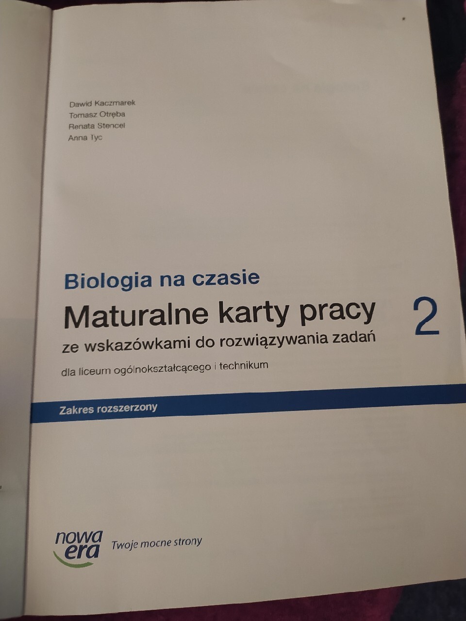 Maturalne karty pracy. 2 Biologia na czasie. | Solec Kujawski | Kup ...