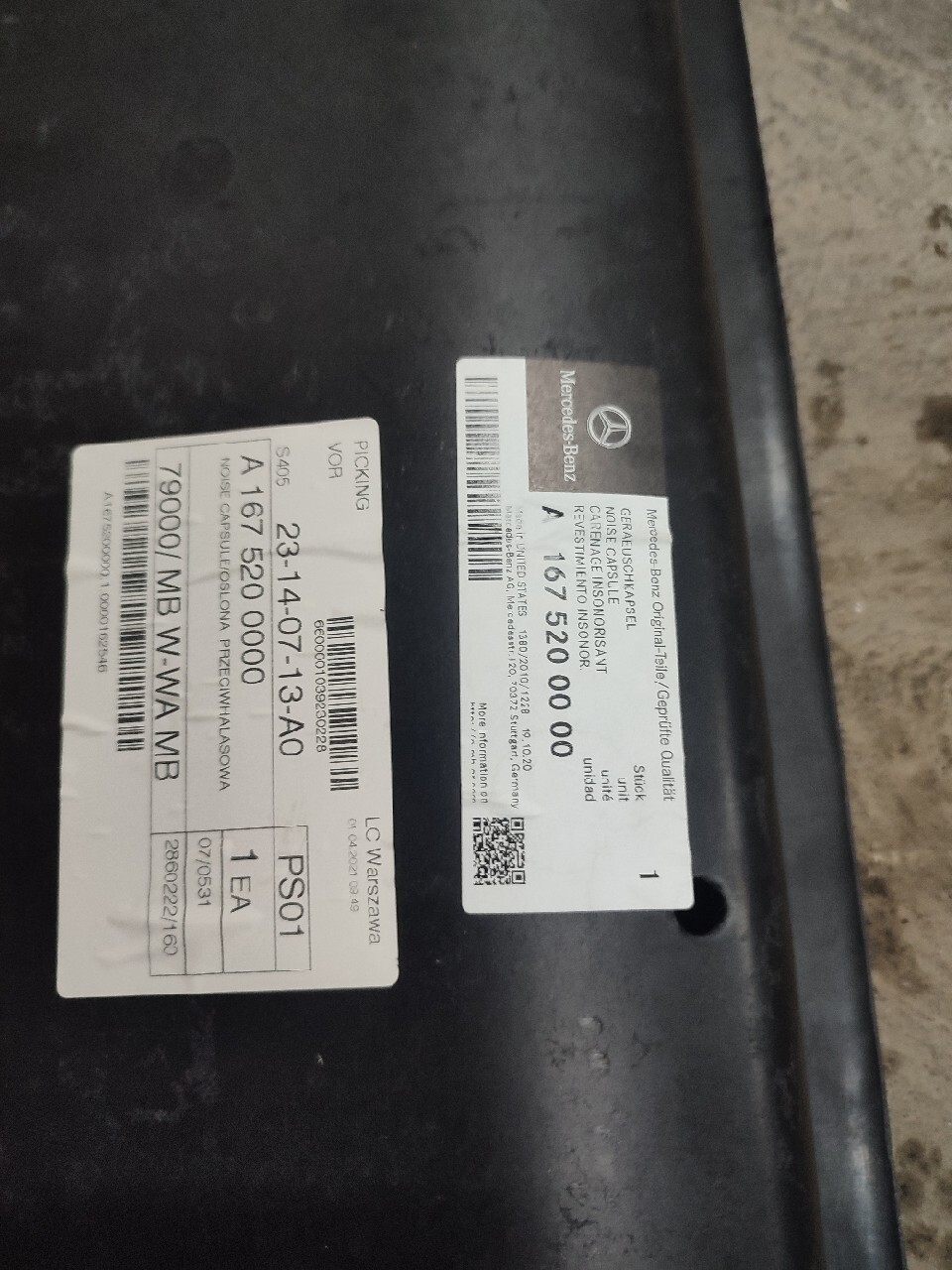 Mercedes GLE osłona pod zderzak NOWA a1675200000 | Byszewice ...