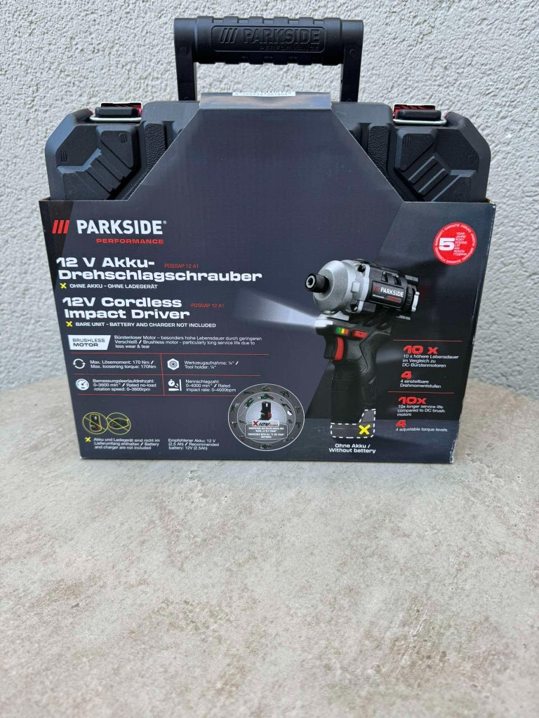 PARKSIDE PERFORMANCE Akumulatorowy klucz udarowy 12V PPDSSA 12A1 NOWY ...