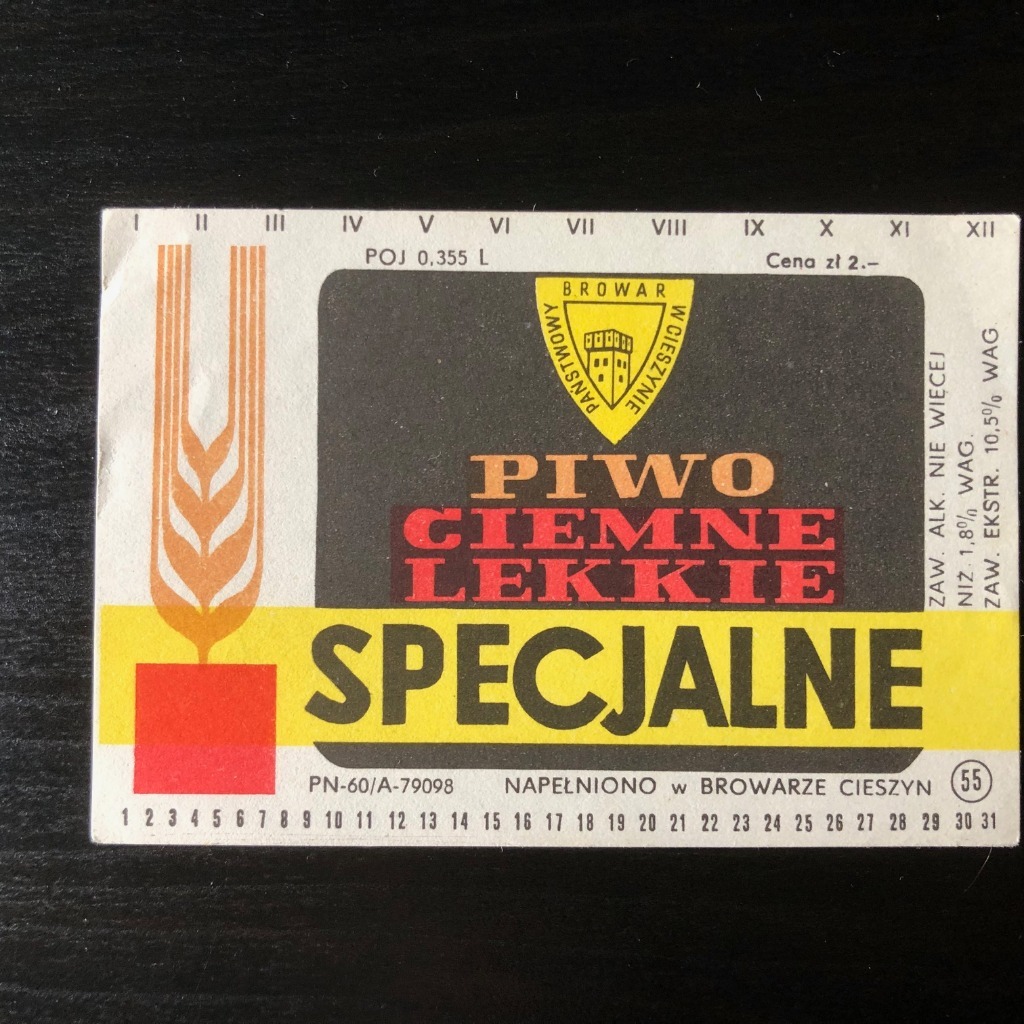 Stara Etykieta Browar Cieszyn - Niska cena na Allegro.pl
