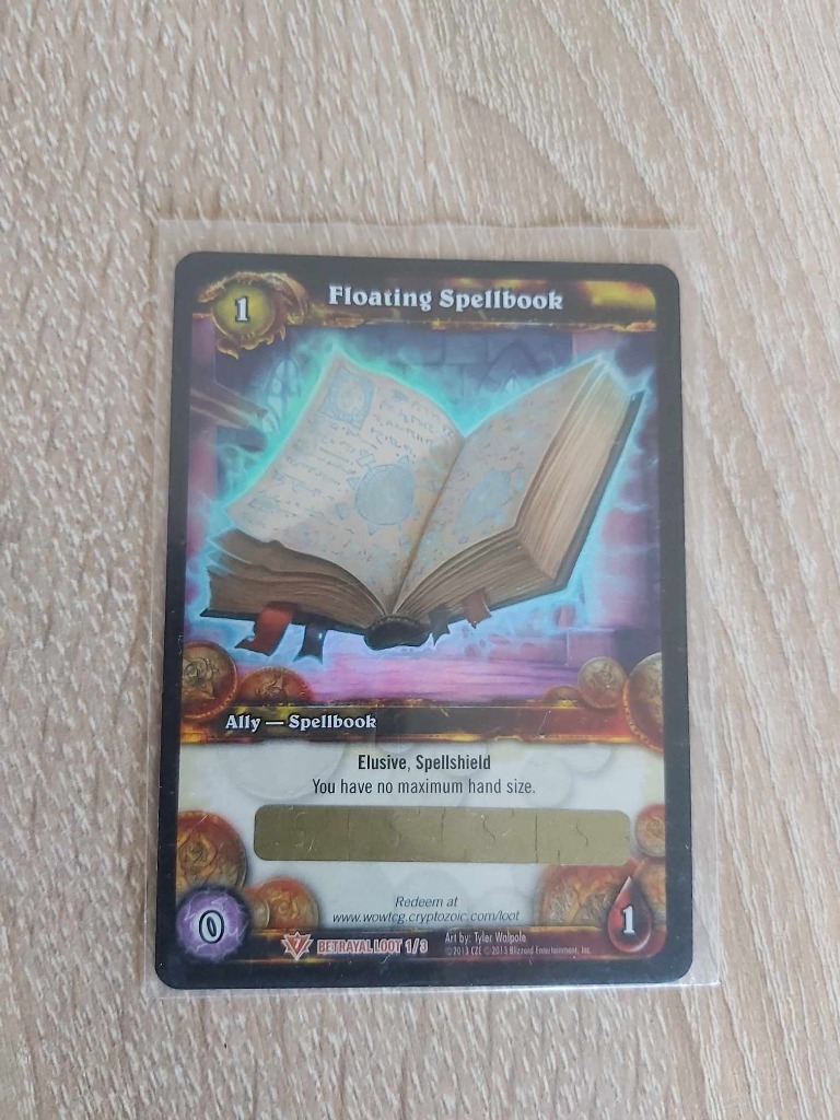 Floating Spellbook Wow Tcg Loot Card - niezdrapana | Warszawa | Kup ...