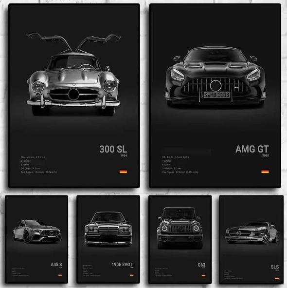 Obraz Płotno Mercedes AMG GT G63 SLS 40x60cm | Nowa Sarzyna | Kup teraz ...