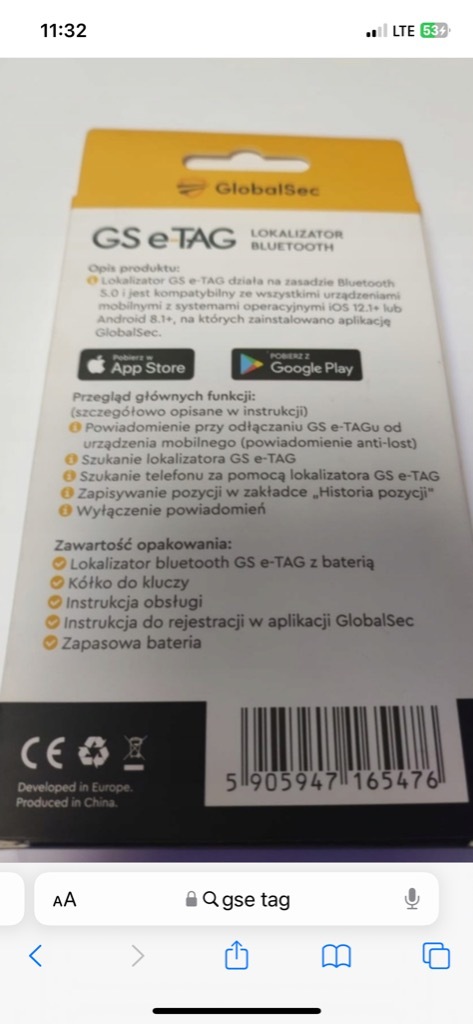 Lokalizator GlobalSec Gse-Tag Nowy | Warszawa | Kup teraz na Allegro ...