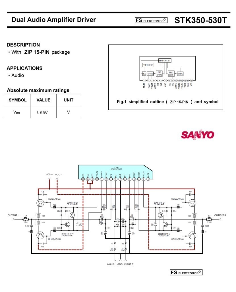 Sanyo STK350-530T wzmacniacz napięciowy audio | Kędzierzyn-Koźle | Kup ...