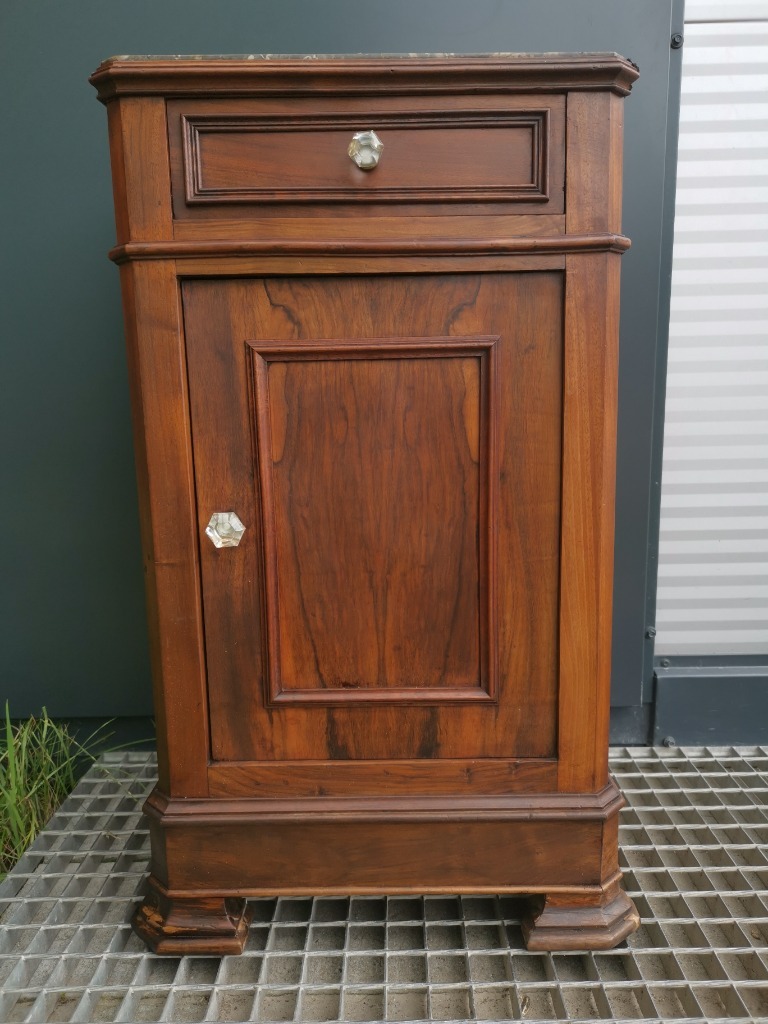 Dębowa szafka nocna z marmurem nakastlik 1900r | Wałbrzych | Ogłoszenie ...