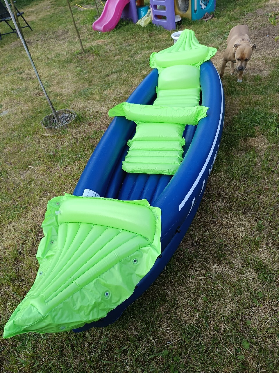 Dmuchany nadmuchiwany kajak dwuosobowy 160 kg Q4Life X2 325x81x53 | Jedlińsk | Kup teraz na ...