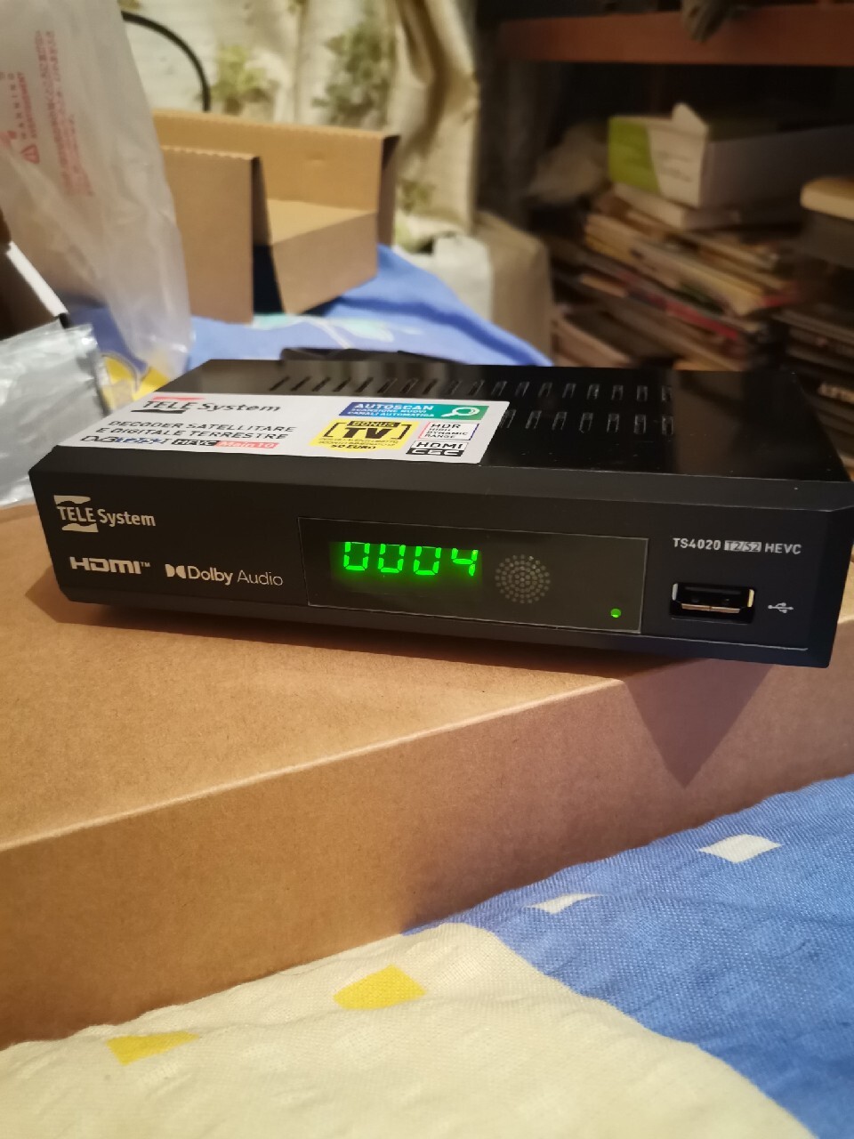 Dekoder Telesystem TS4020 dwa w jednym DVBT2 H 265 HEVC oraz sat DVBS2 ...