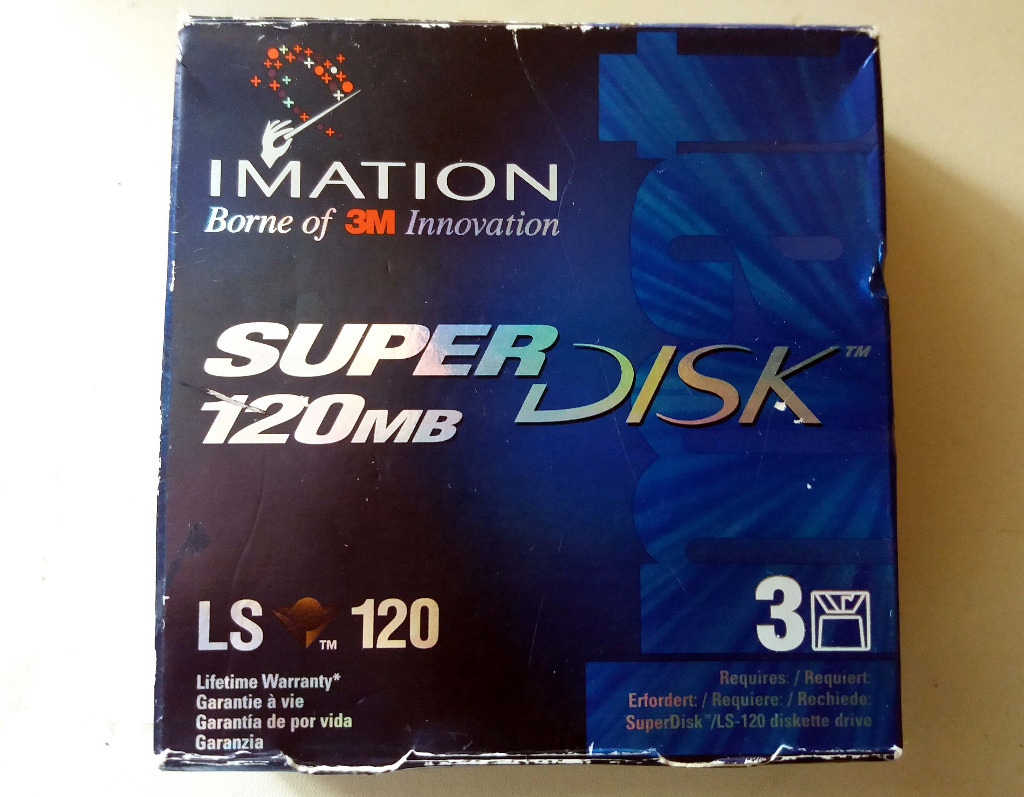 Dyskietka SuperDisk LS-120 Imation 3M - 120MB | Lublin | Kup teraz na ...
