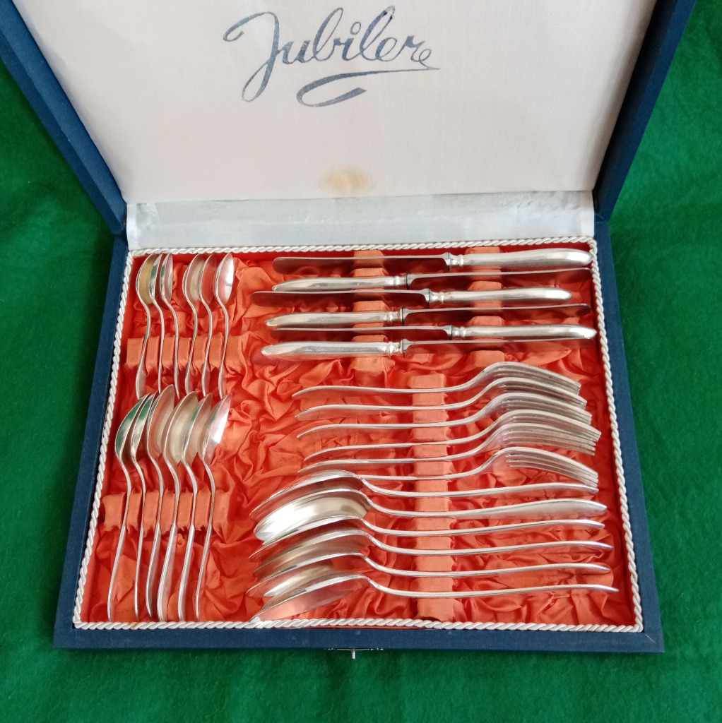 Sztućce platerowane WWS WSW komplet 30 szt PRL retro vintage | Warszawa ...