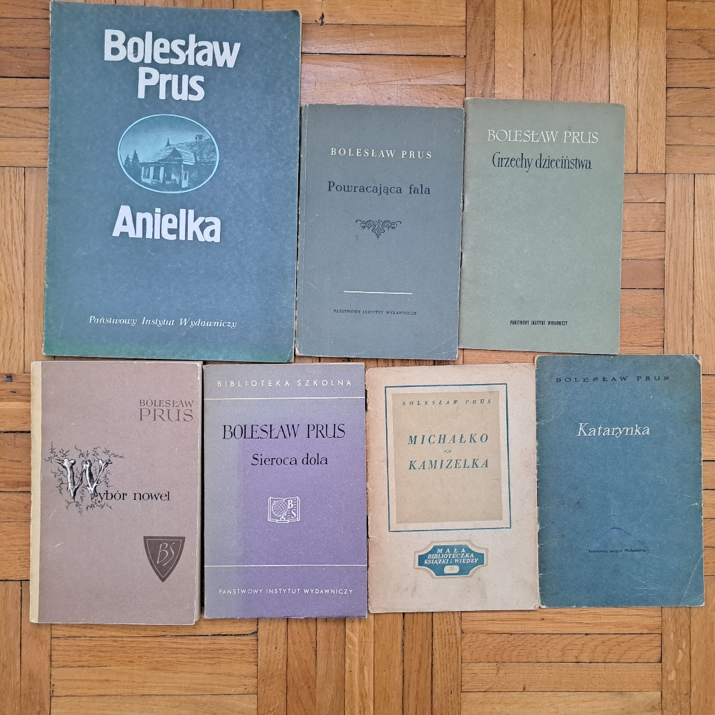 Prus Sieroca dola powracająca fala Aniela Kamizelka Katarynka 7 książek ...