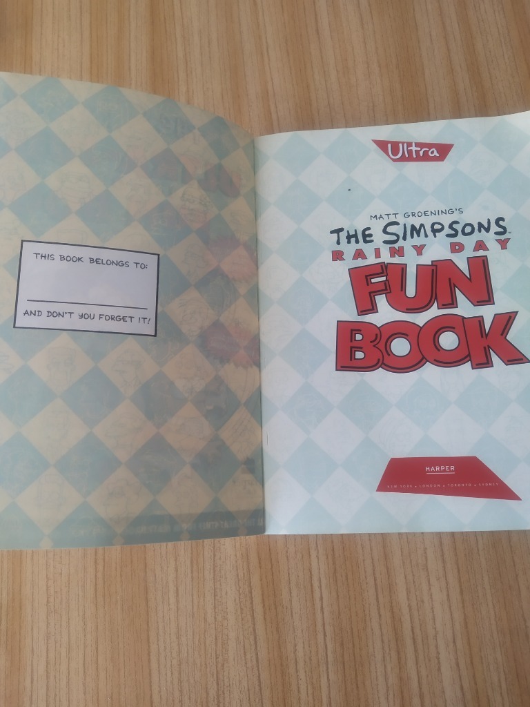 THE SIMPSON ULTRA-JUMBO RAIN-OR-SHINE FUN BOOK tan | Tychy | Kup teraz ...