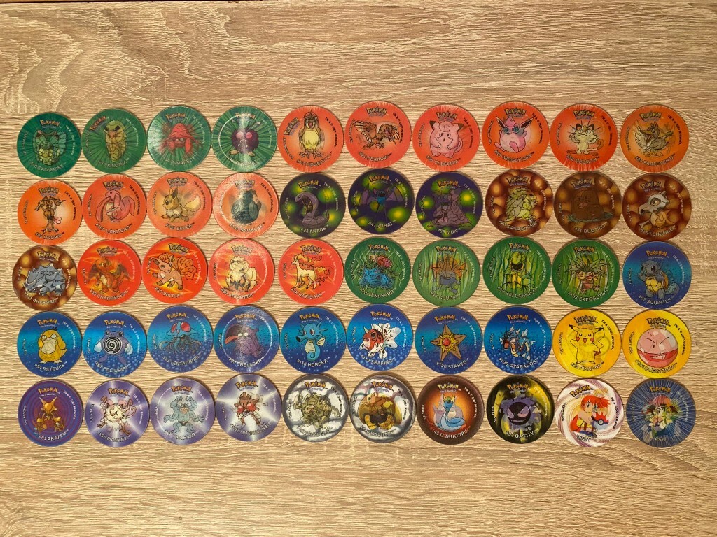 Pokemon tazo set 3D 1 zestaw kolekcjonerski | Złocieniec | Kup teraz na ...