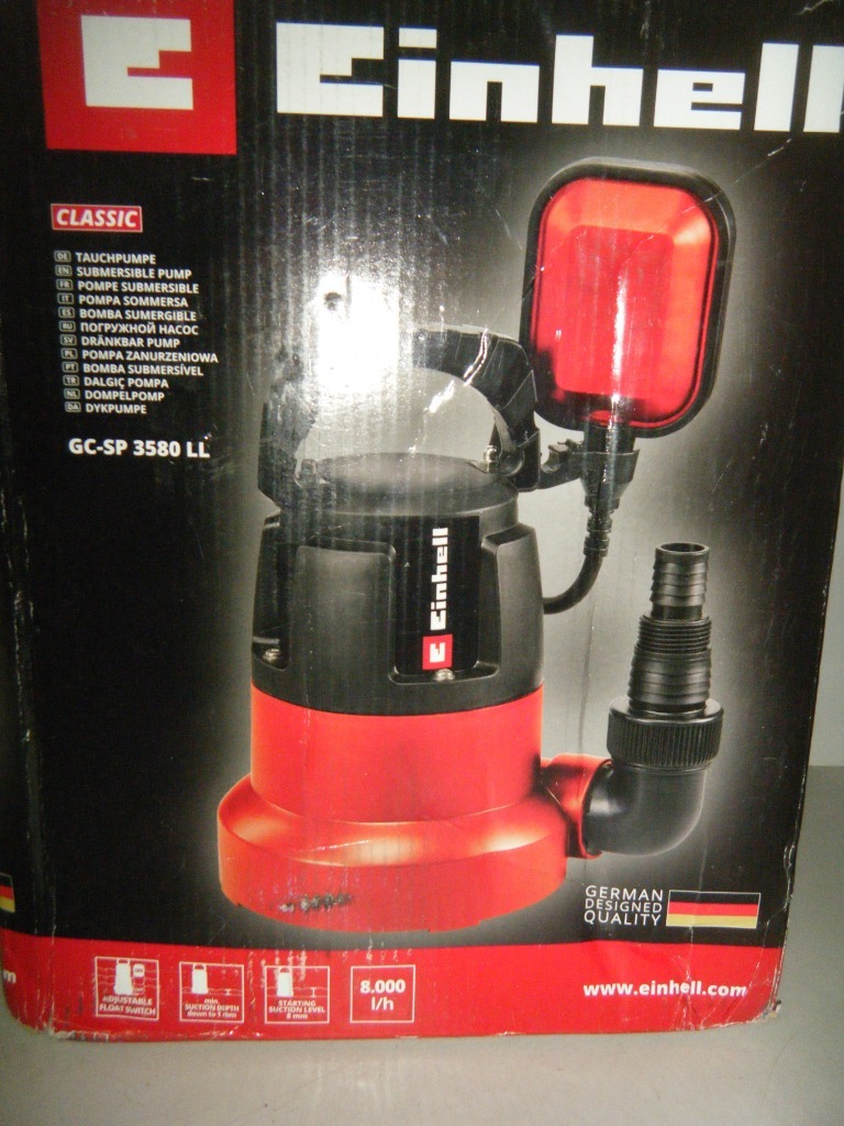 Pompa zatapialna Einhell 350 W 8000 l/h | PERZÓW | Kup teraz na Allegro Lokalnie