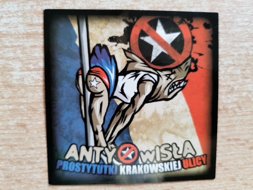 Vlepki Cracovia Kraków Anty Wisła #1 | Kraków | Licytacja na Allegro ...