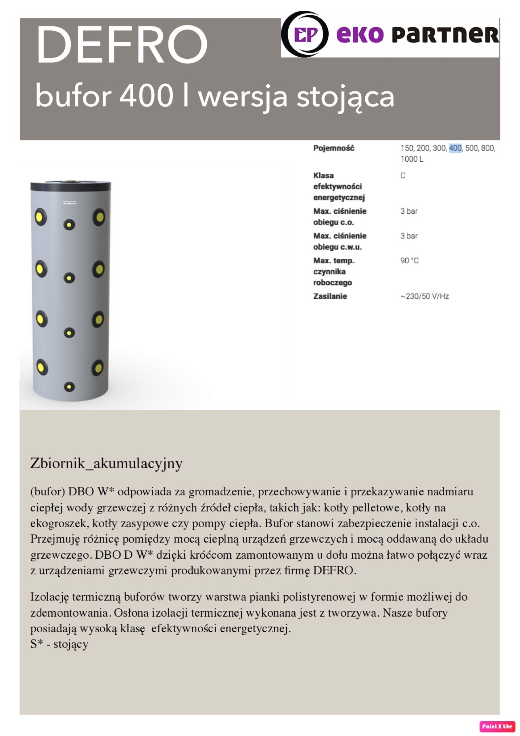 Bufory 400l do pomp ciepła i kotłów | Namysłów | Kup teraz na Allegro Lokalnie