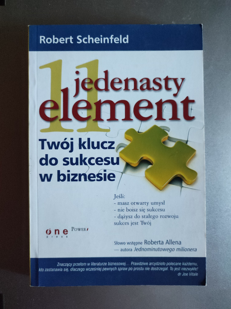Robert Scheinfeld - Jedenasty element | Kraków | Kup teraz na Allegro ...