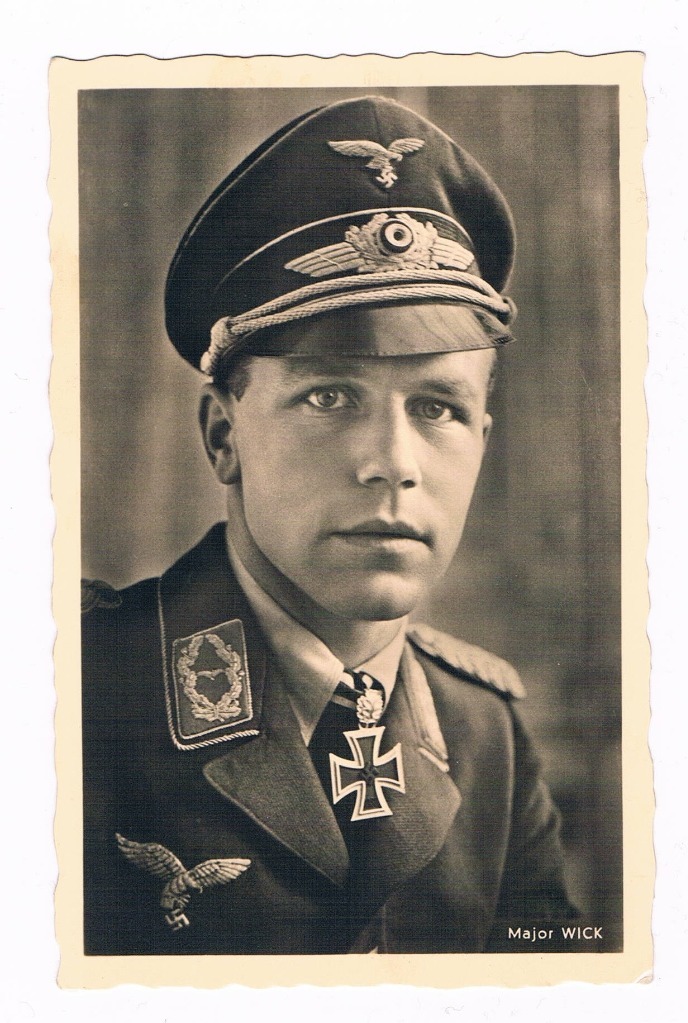 Pocztówka Krzyż Rycerski major Helmut Wick | Warszawa | Licytacja na ...