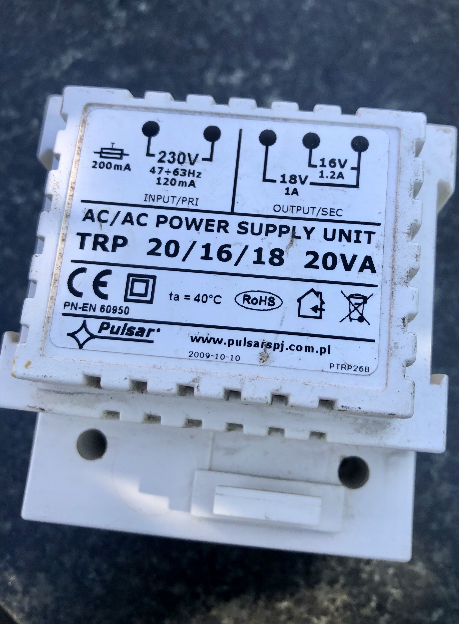 Transformator Pulsar 20VA 20 16 18 | Strzebiń | Kup teraz na Allegro Lokalnie